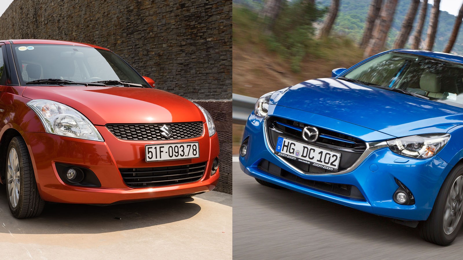 So sánh nhanh Suzuki Swift và Mazda 2